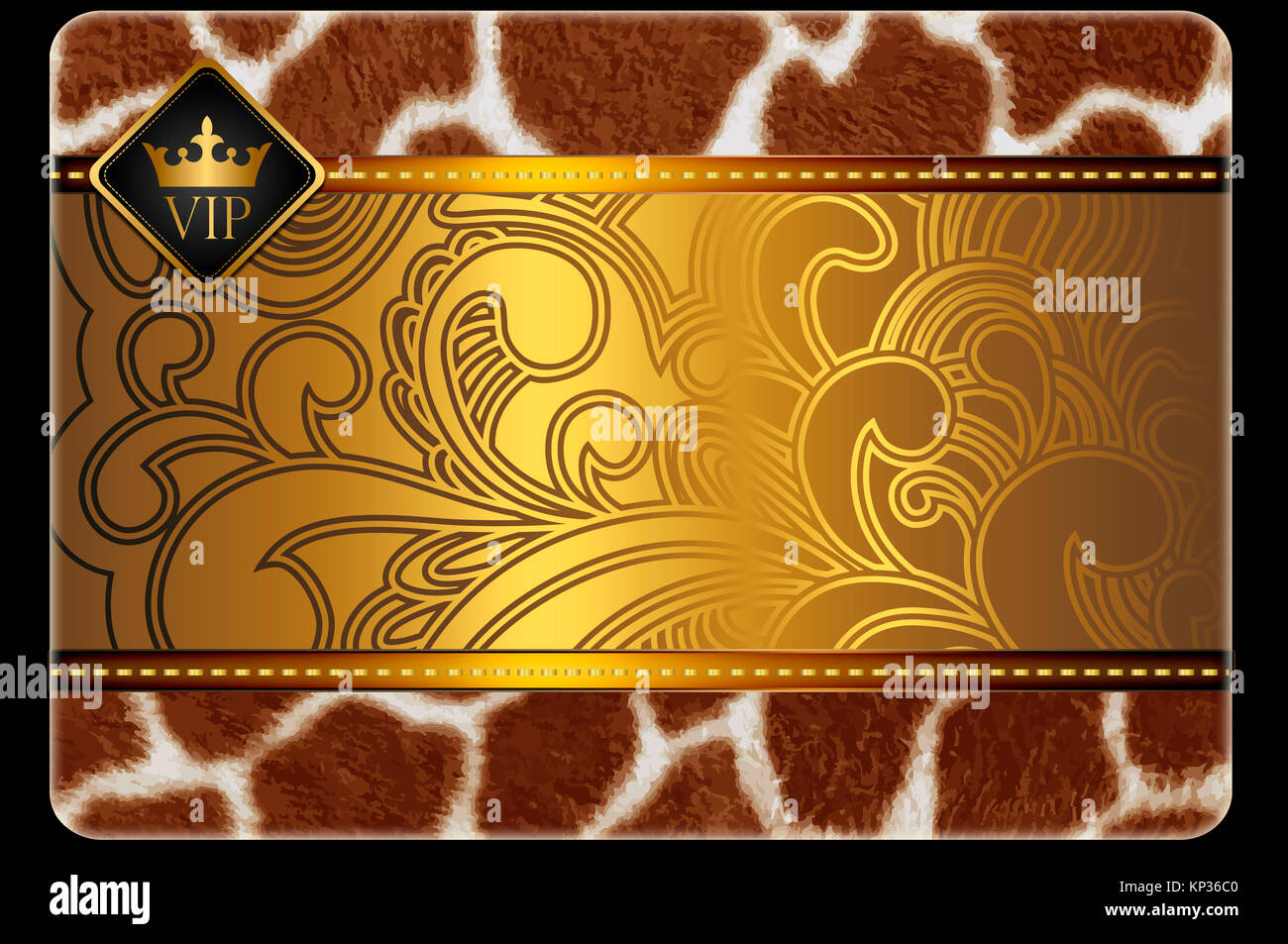 VIP credit card template.Golden style Stock Photo - Alamy