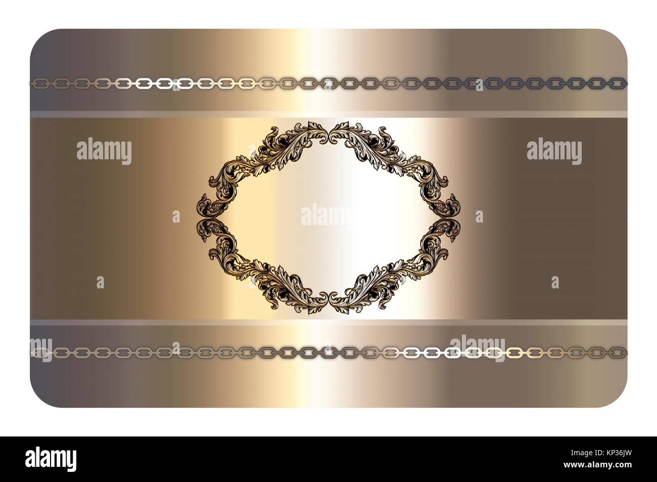 Template of business card with decorative frame and border Stock Photo ...