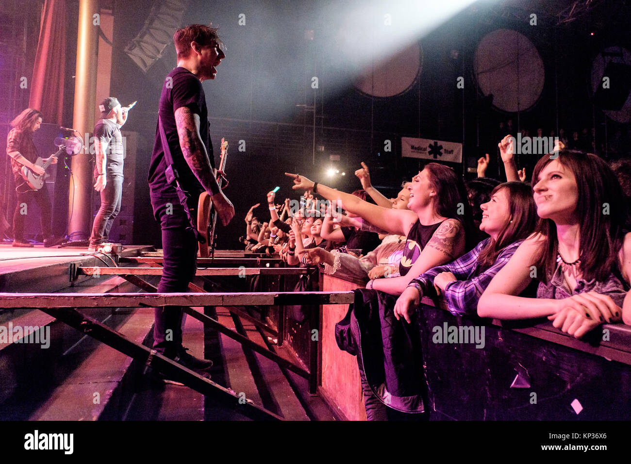 The American metalcore band We Came as Romans performs a live concert ...