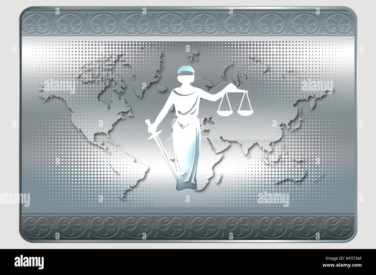 Abstract background with a silhouette of themis and map for the design ...