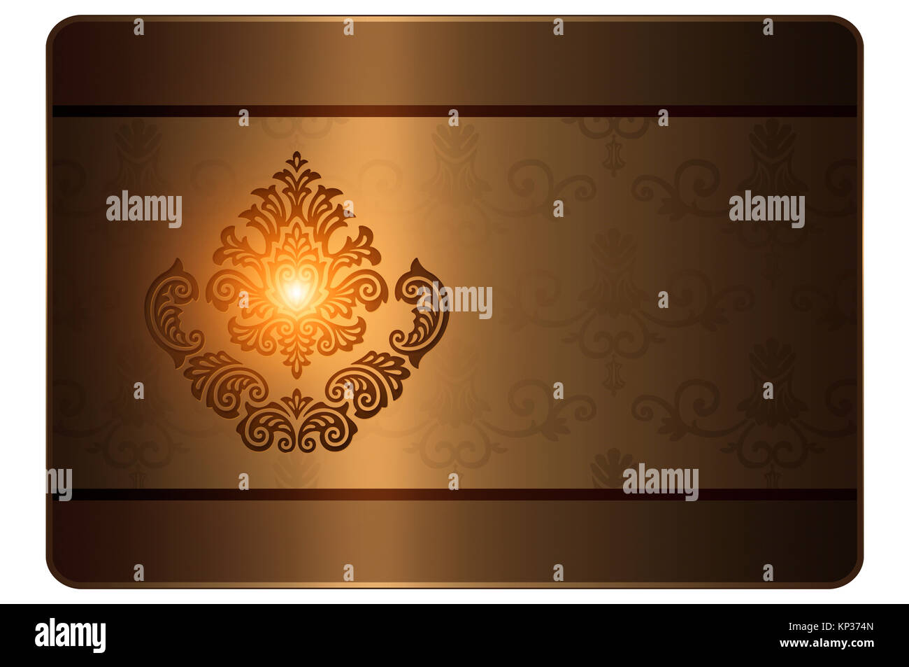 Decorative golden background for the design of credit card Stock Photo ...