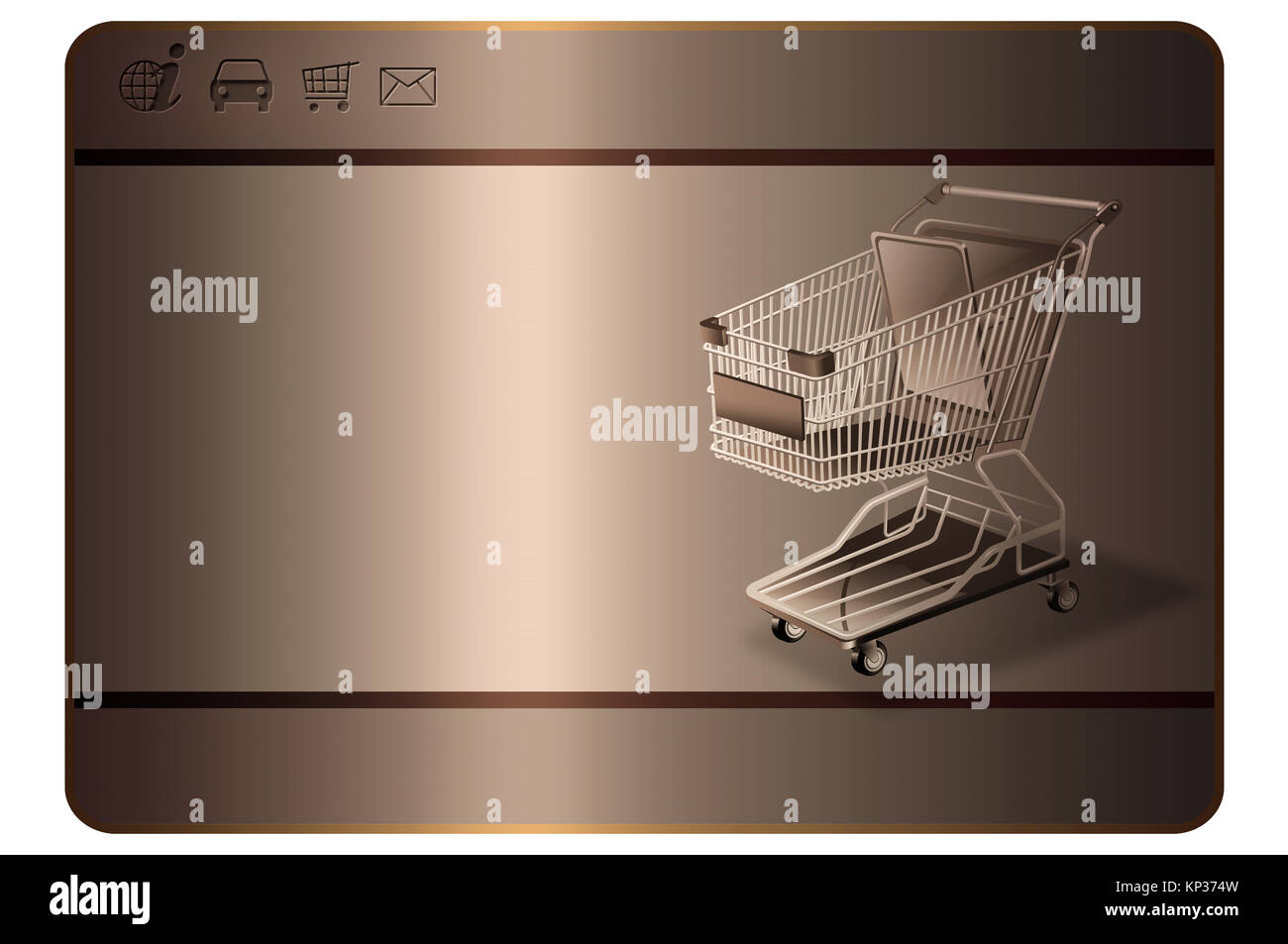 Shopping card template.Abstract background for the design of businees ...