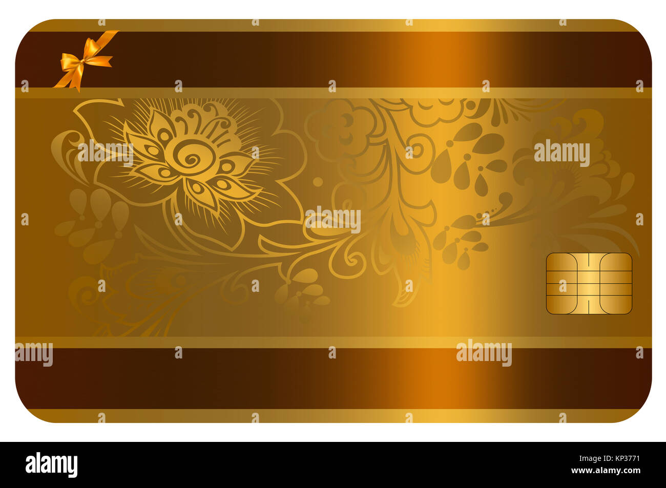 Gift or credit card template for the design.Gold card Stock Photo - Alamy