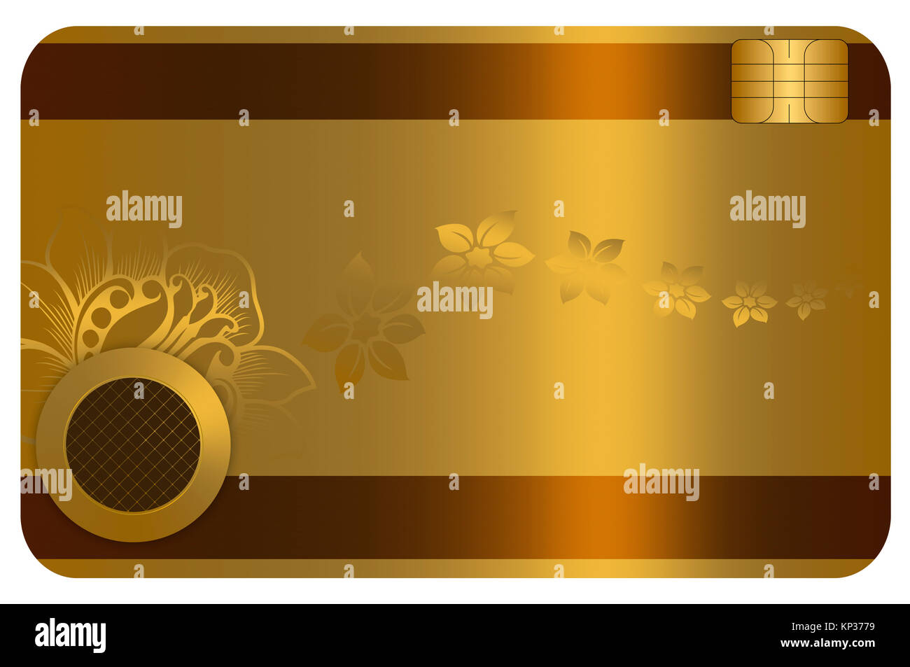 Gift or credit card template for the design.Gold card Stock Photo - Alamy