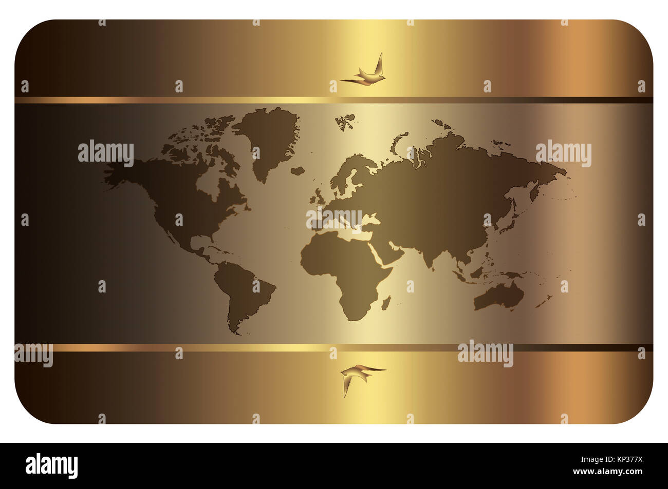 Gold business card template Stock Photo - Alamy