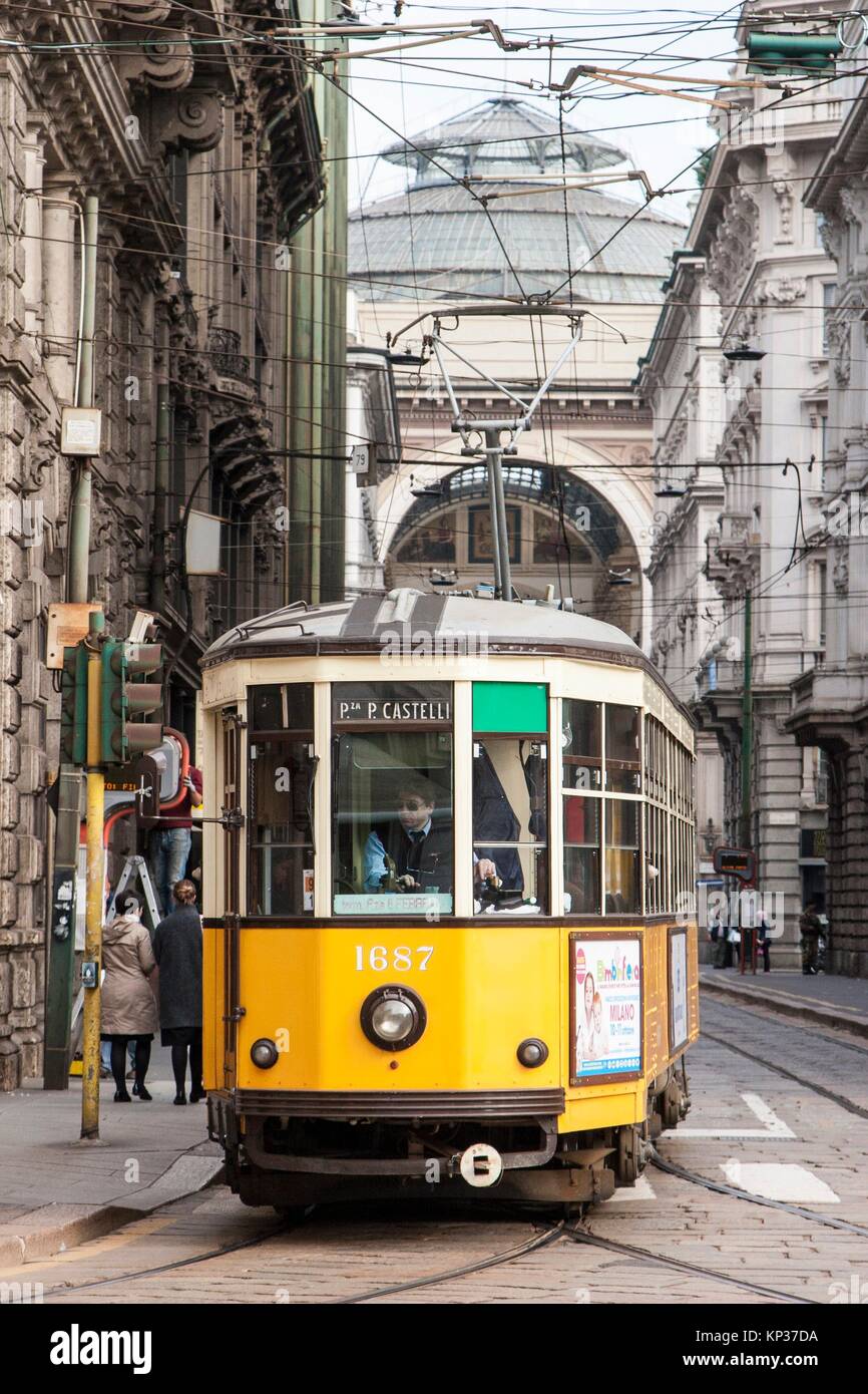 Tram, Milan, Lombardy, Italy Stock Photo - Alamy