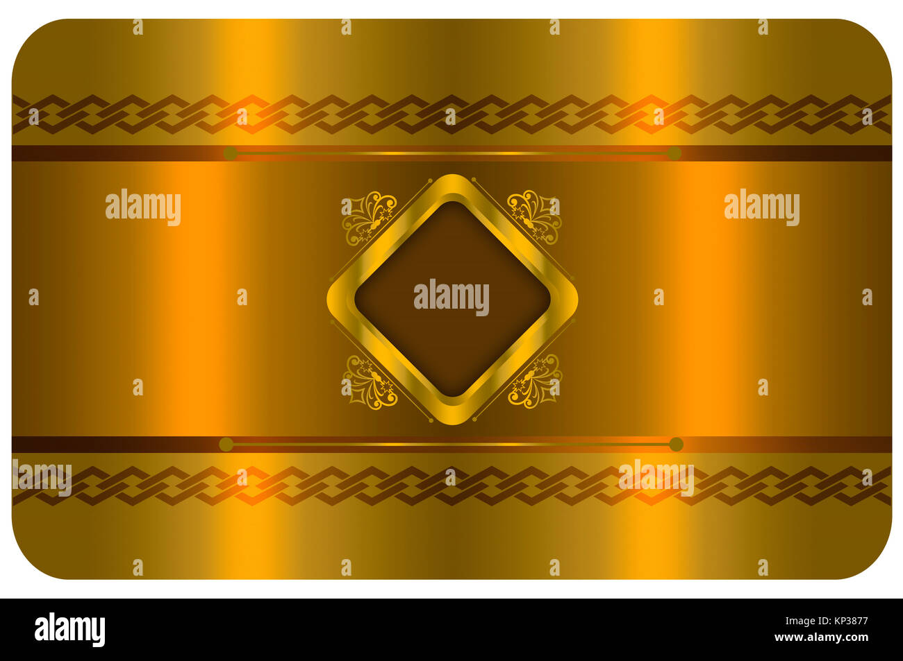 Template for the design of your business card. Gold style Stock Photo ...