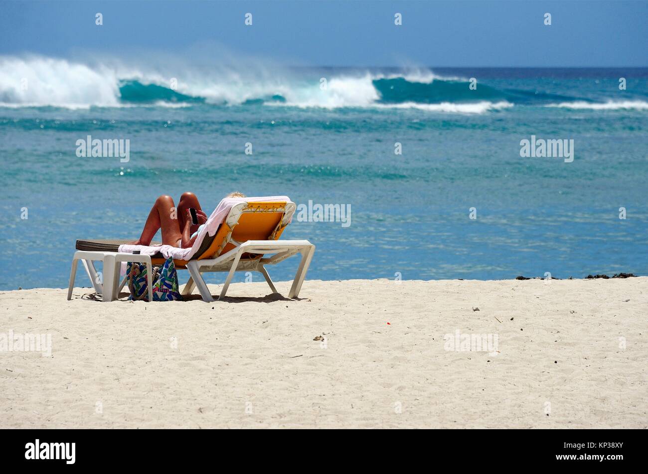 Mauritius island resort woman hi-res stock photography and images - Alamy
