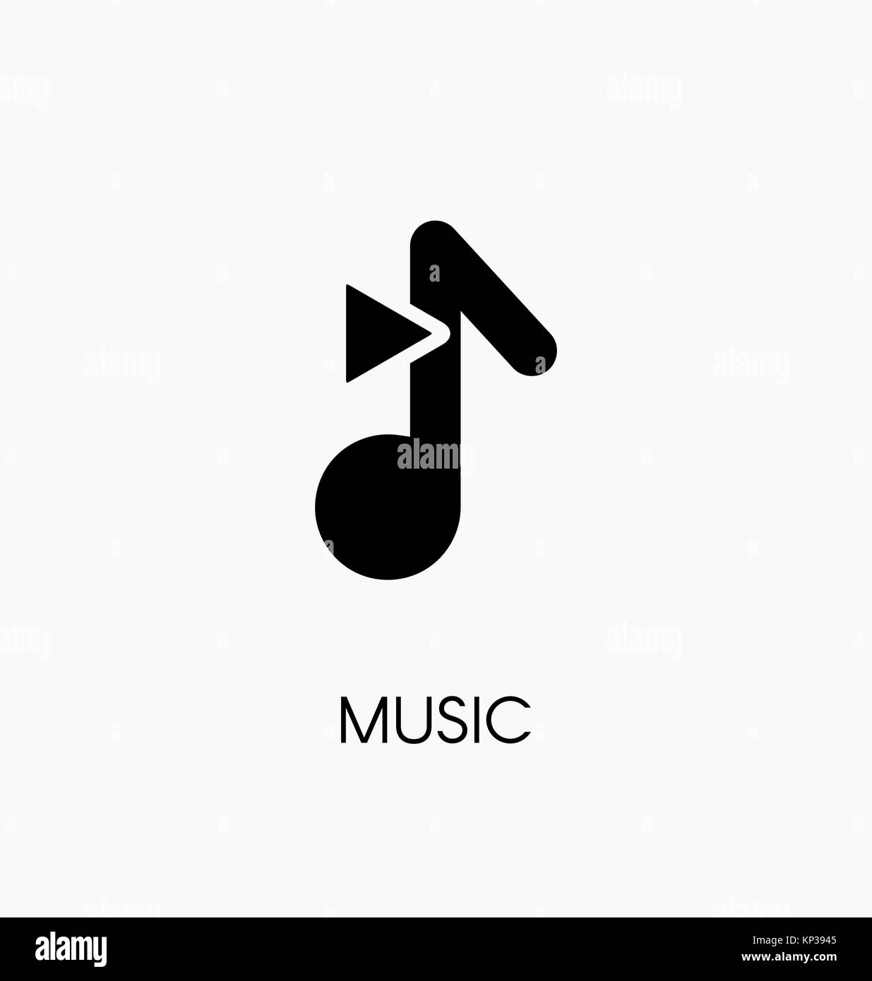 Music icon vector illustration. Play the music Stock Vector Image & Art ...