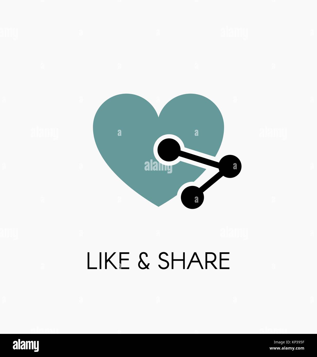 Like and share icon vector illustration Stock Vector Image & Art - Alamy