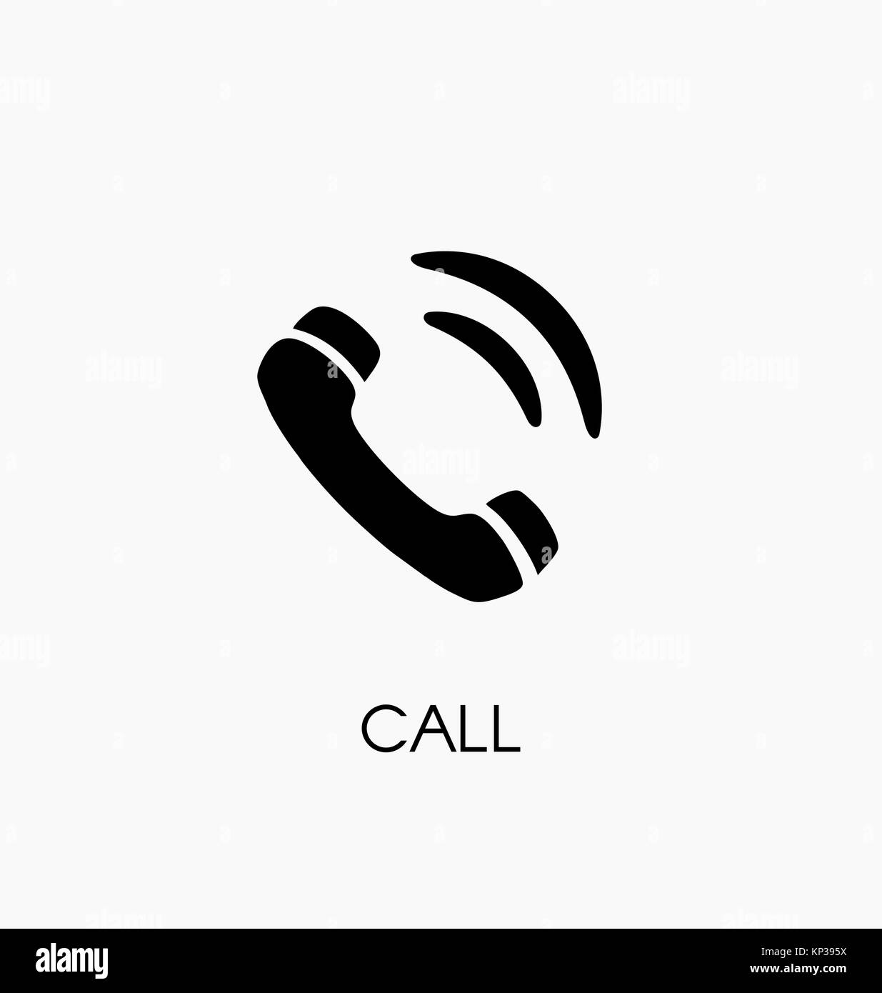 Phone call icon vector illustration. Telephone symbol Stock Vector ...