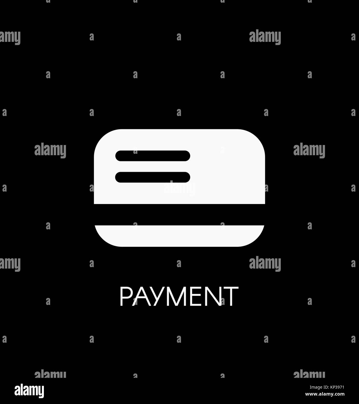 Payment icon. Credit or debit card payment type symbol vector ...