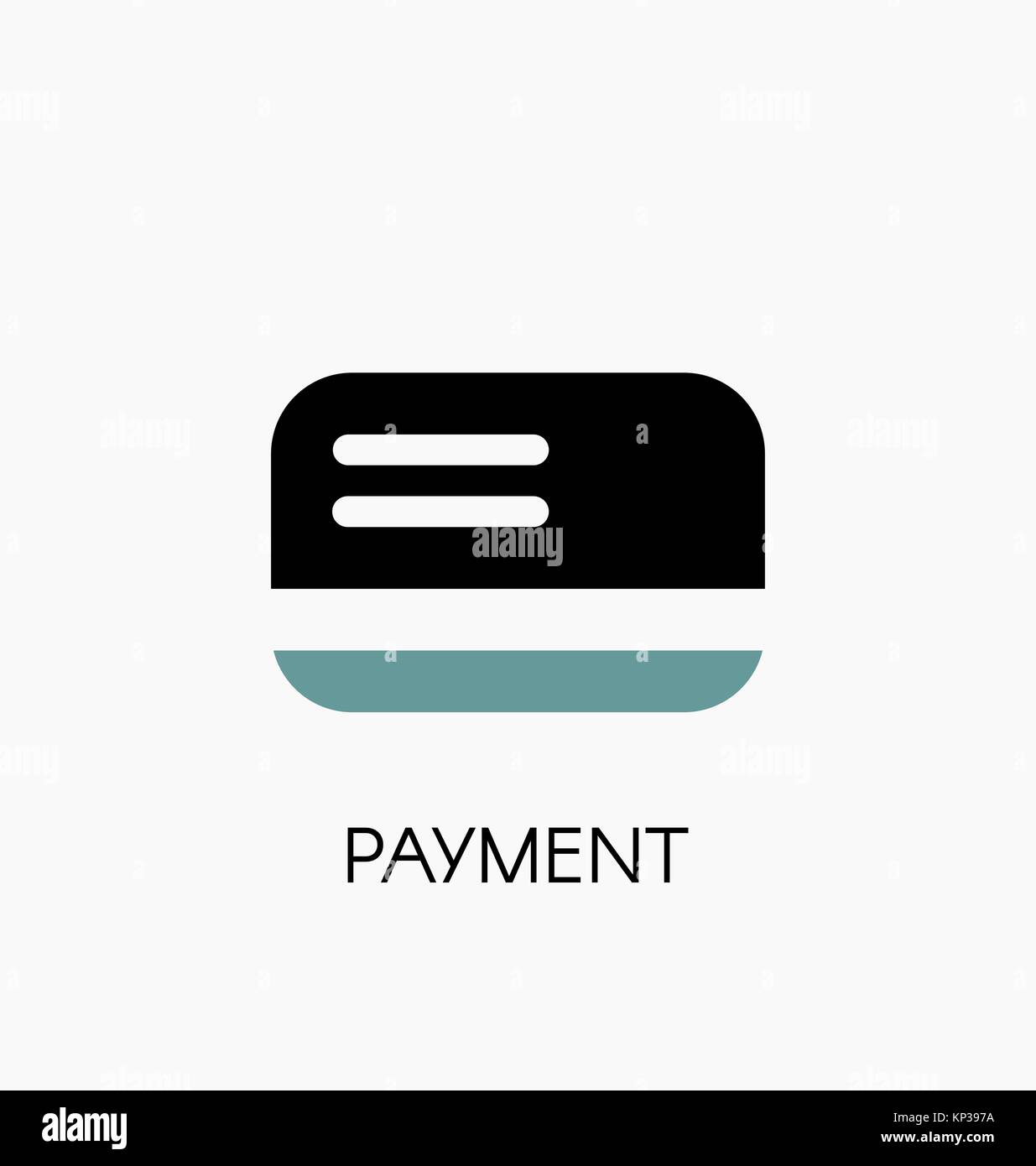 Payment icon. Credit or debit card payment type symbol vector ...