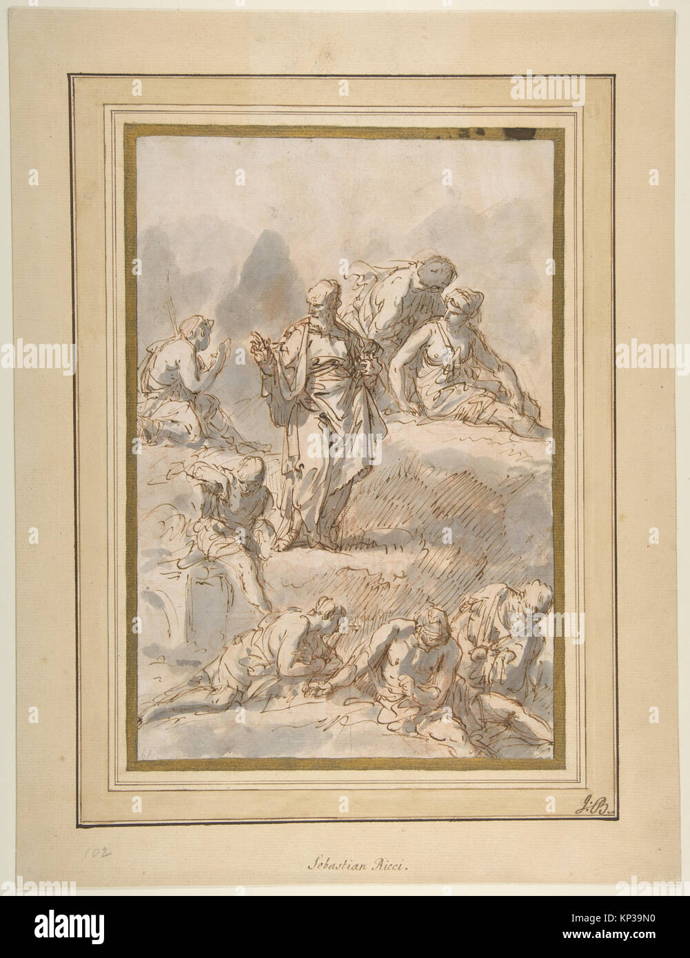 Drawing study of human figures, MET collection DP811361 339892. The ...