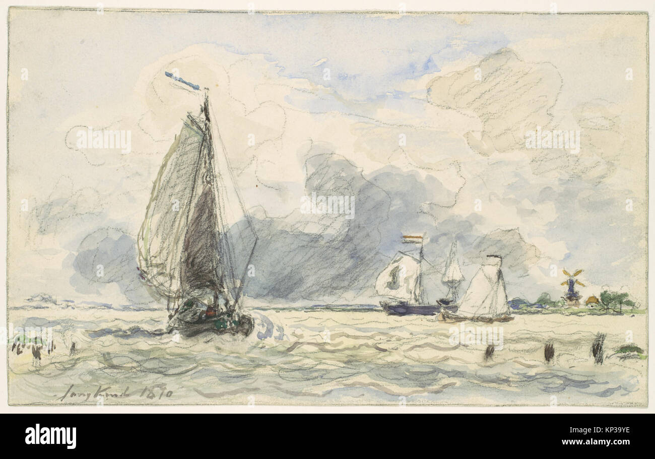 This sketch series depicts Dutch fishing boats, showing hull shapes ...