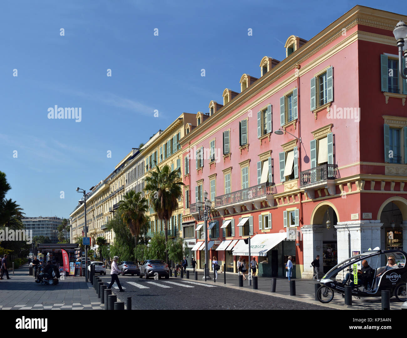 Nice, France - September 27, 2017: Nice Architecture Panorama, Riviera ...