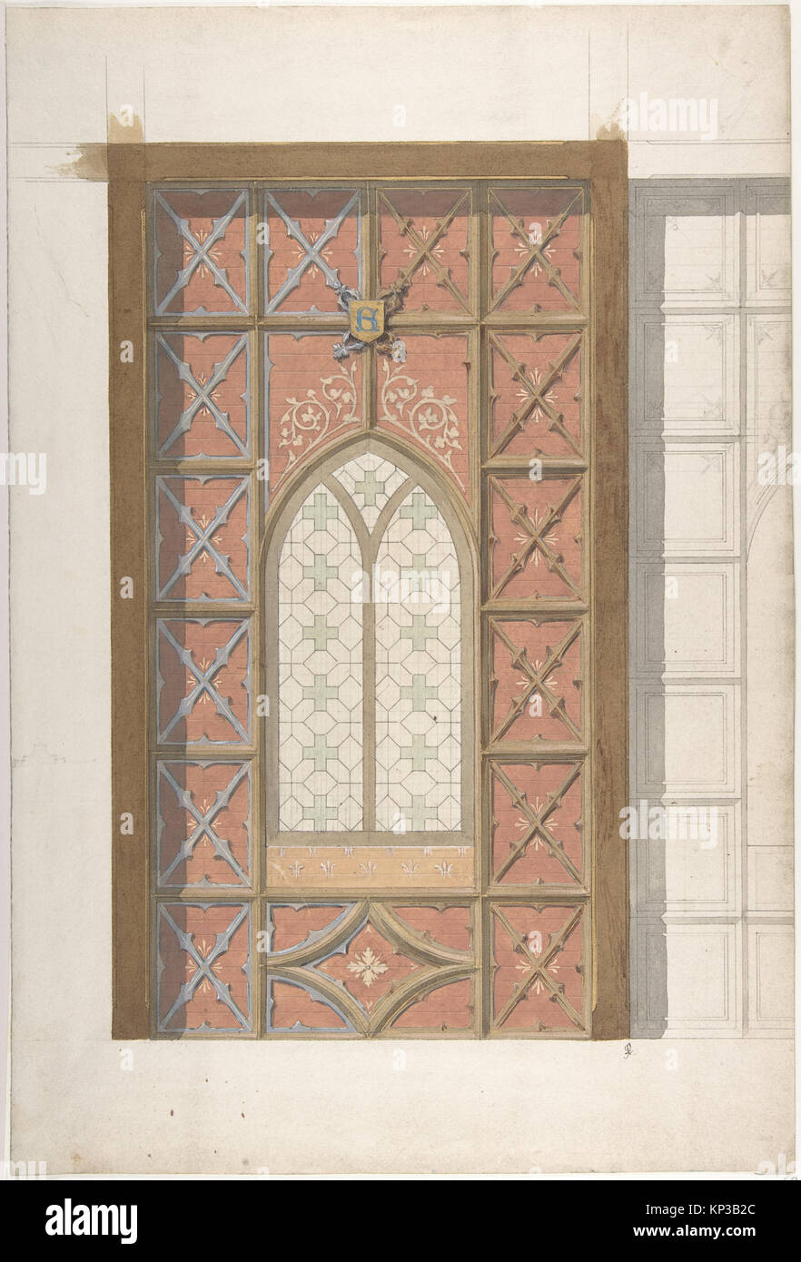 Design for Elevation of Window, Saint Clotilde MET DP806904 345422 ...