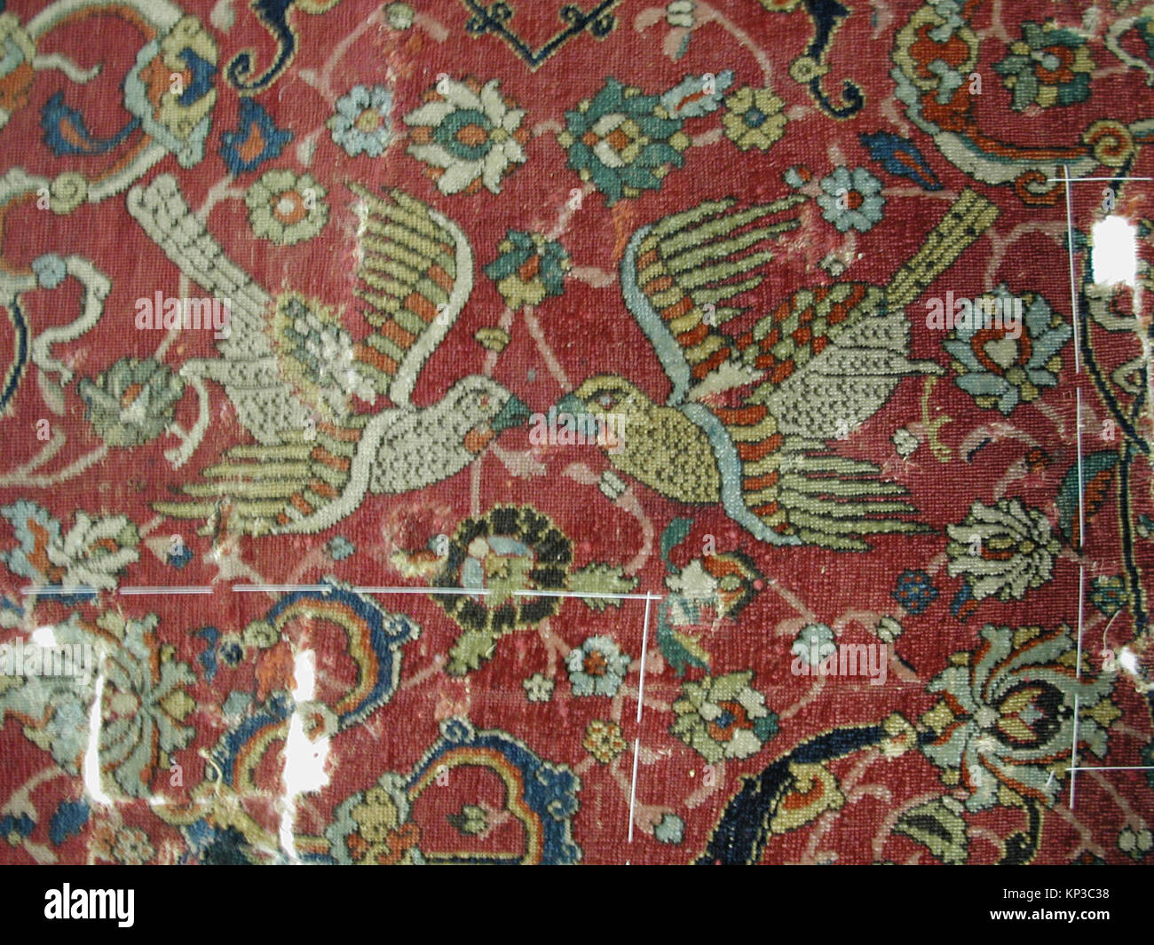 Fragment of a Carpet with Cartouche Border MET wb-1970.302.1c 452186 ...