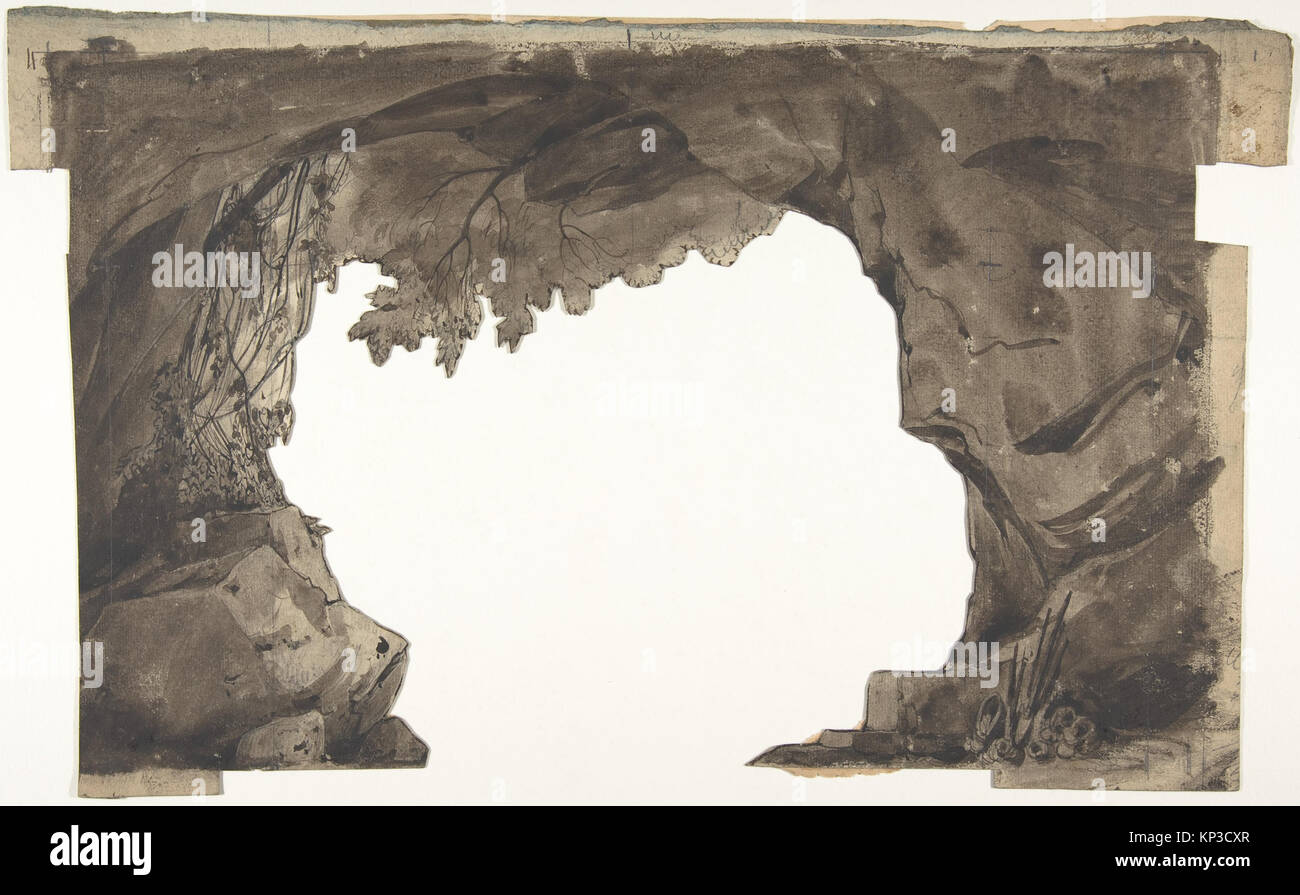 Design for a Stage Set at the Opéra, Paris MET DP810017 357849 Stock ...