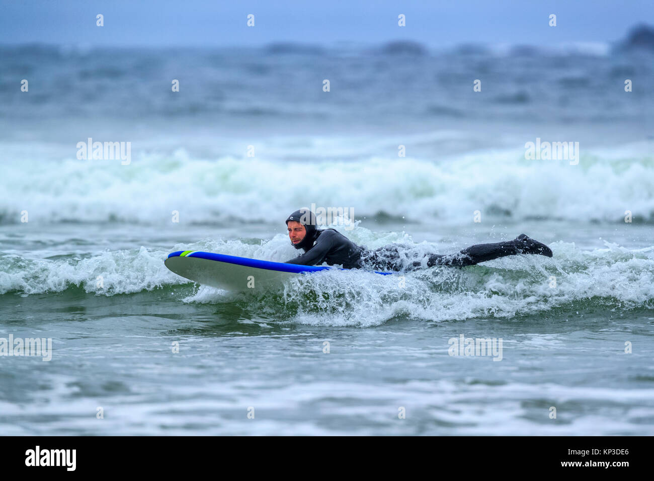 Surfing in Pacific Rim National Park, Canada Stock Photo - Alamy