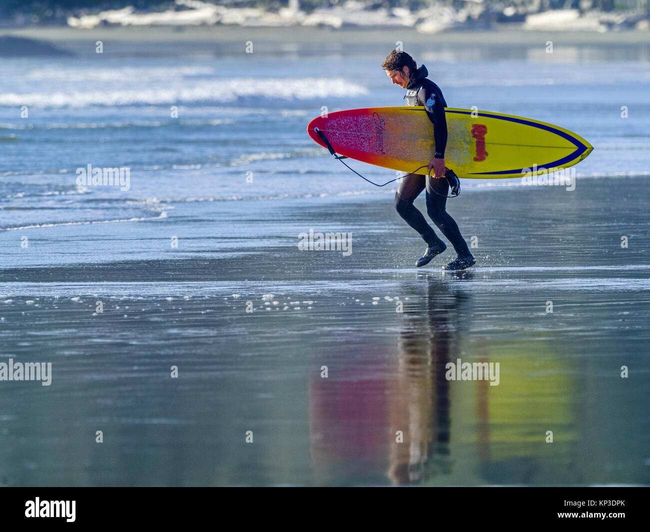 Surfing in Pacific Rim National Park, Canada Stock Photo - Alamy