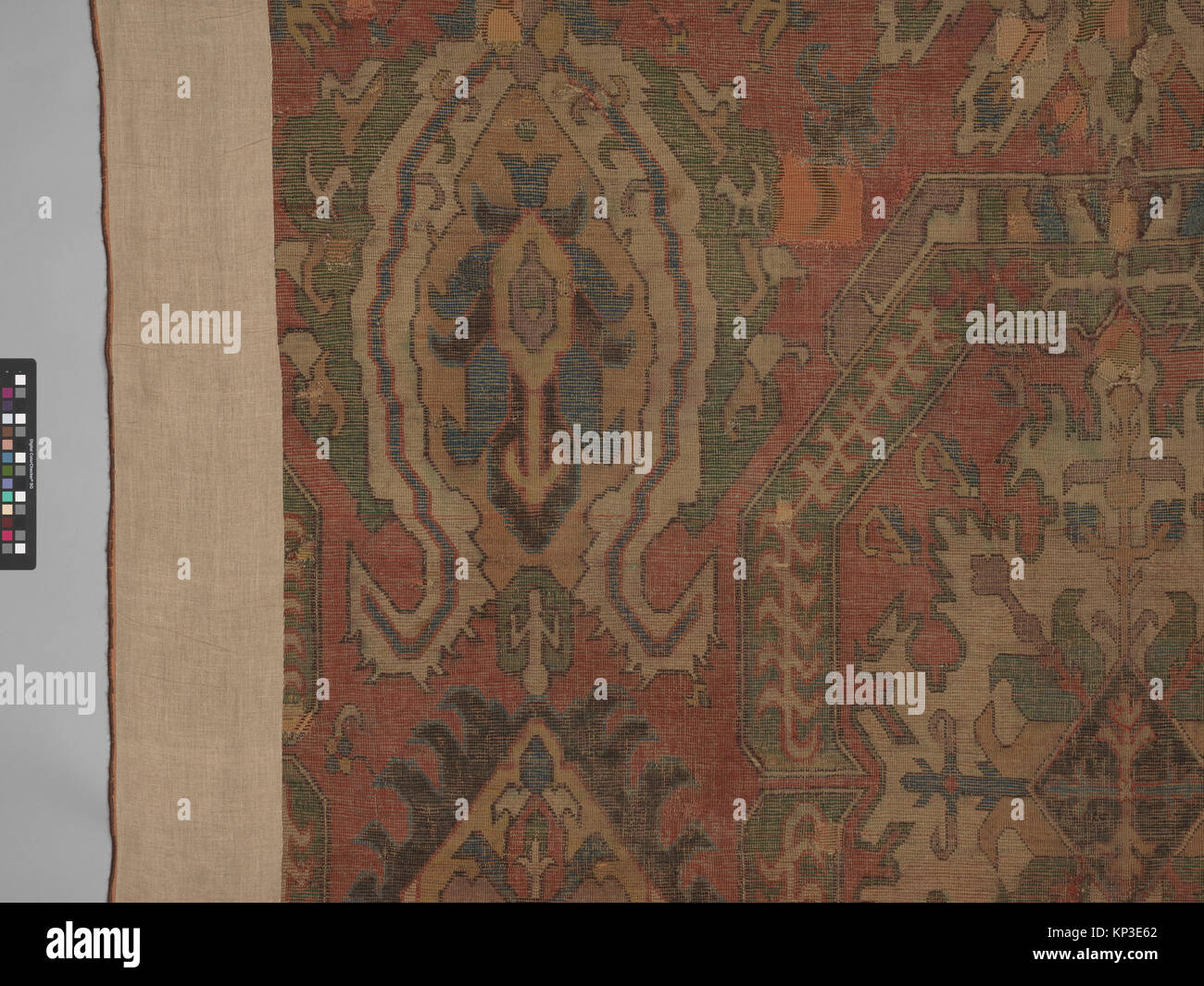 This carpet exemplifies the Caucasian weaving tradition, featuring ...