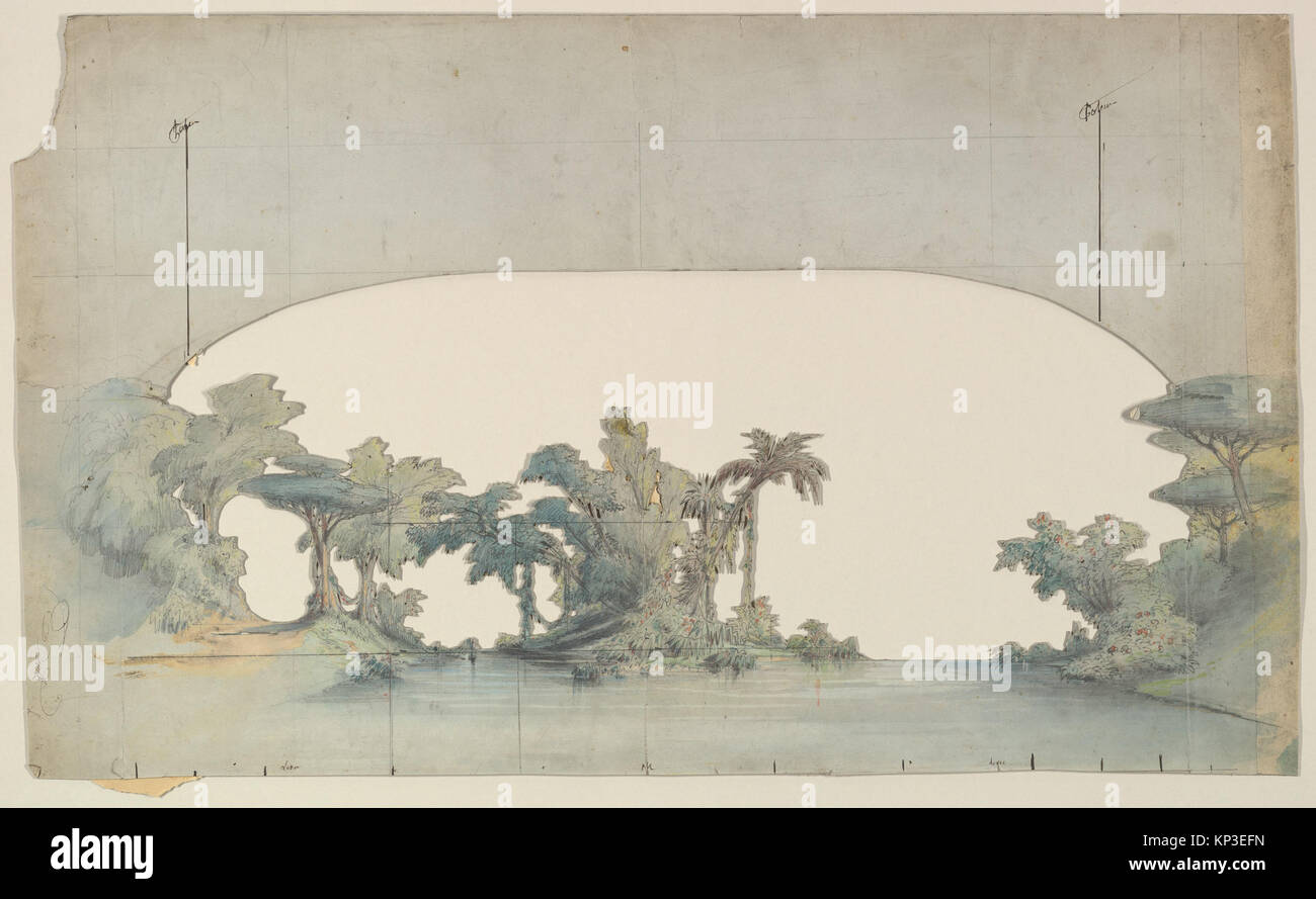 A detailed design for a theatrical stage set from the Metropolitan ...