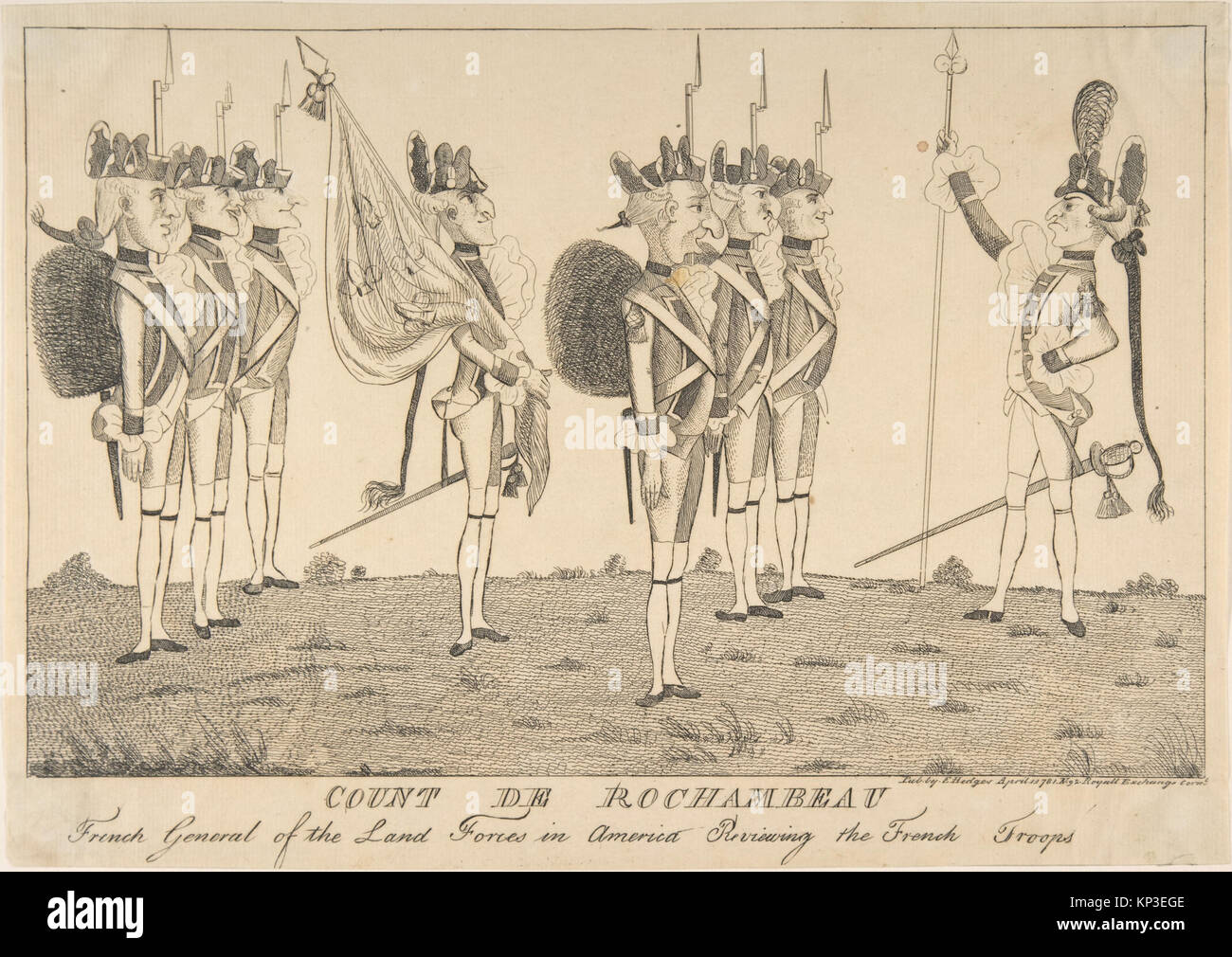 Count de Rochambeau, French General of the Land Forces in America ...