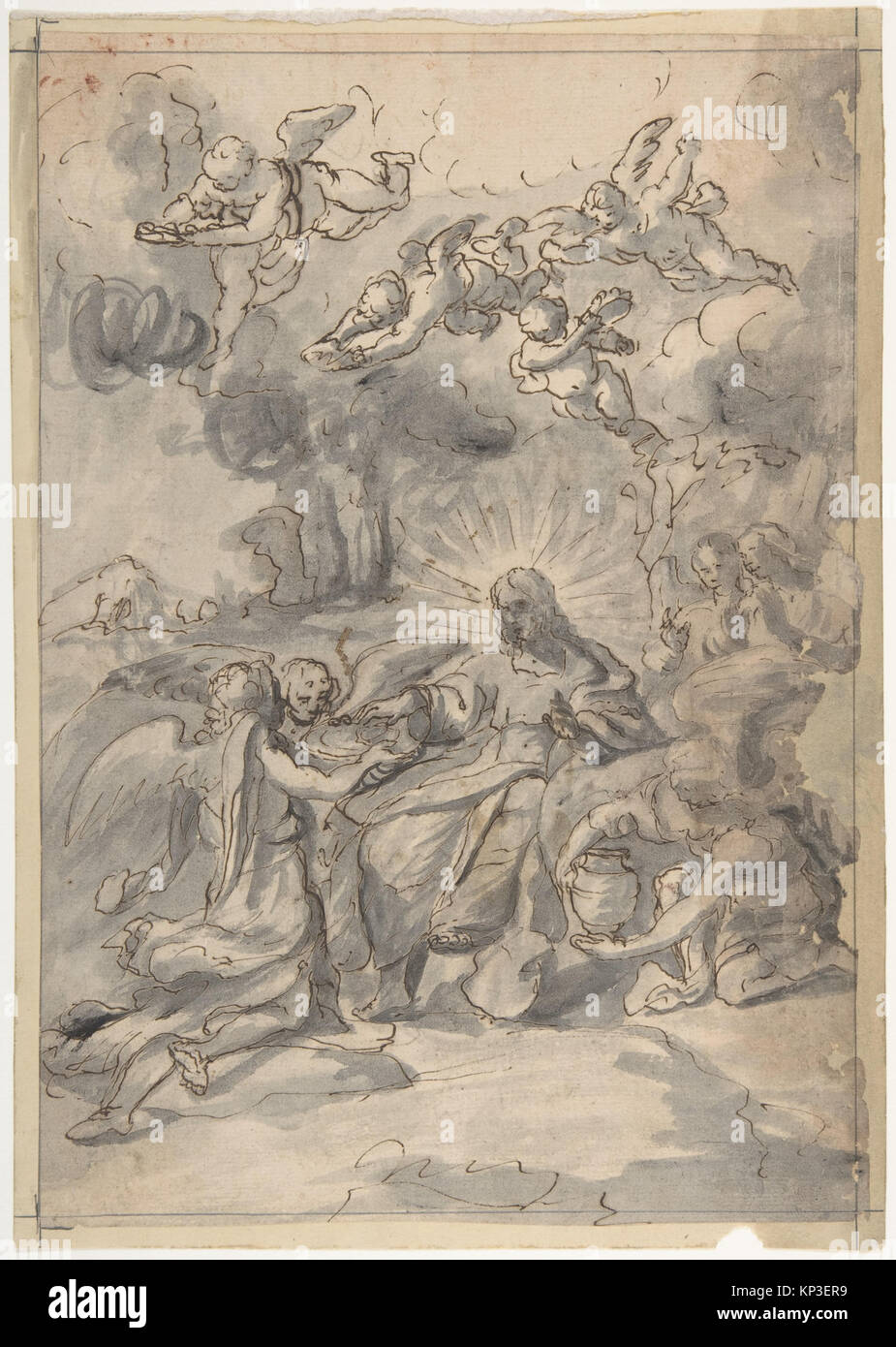 Christ surrounded by angels hi-res stock photography and images - Alamy