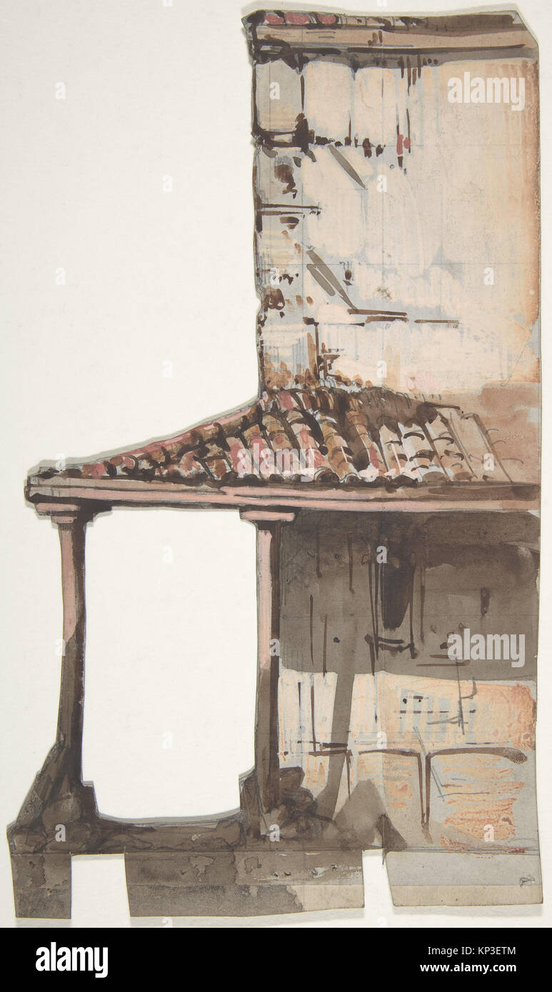The drawing shows the layout and architectural elements of a Paris ...