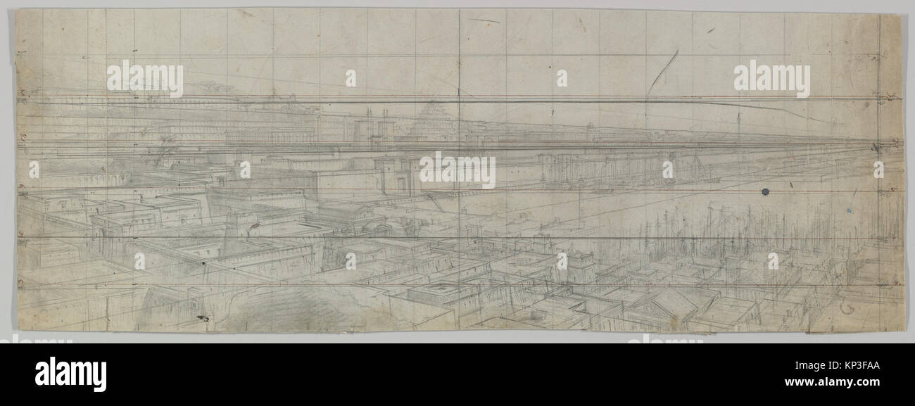 Stage set design showing architectural elements, scene composition, and ...