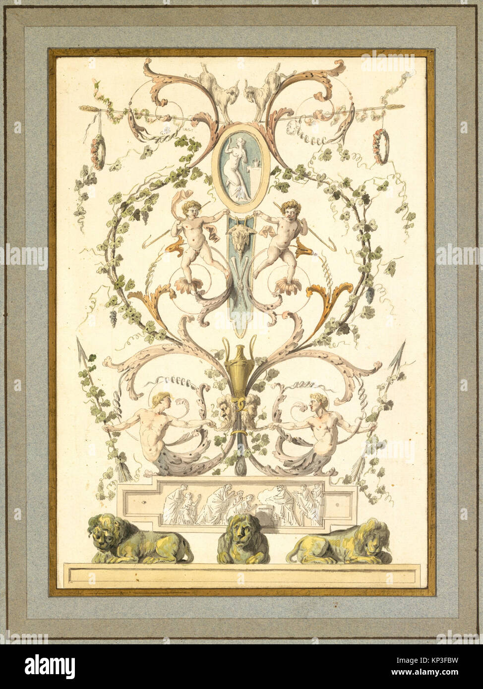 Symmetrical arabesque illustration hi-res stock photography and images ...