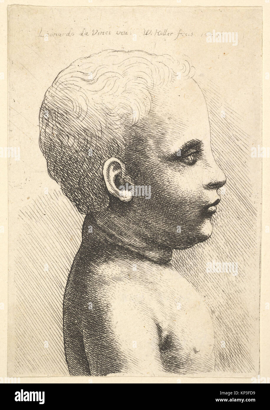 Head and shoulder of a child, in profile to right MET DP823703 360719 ...