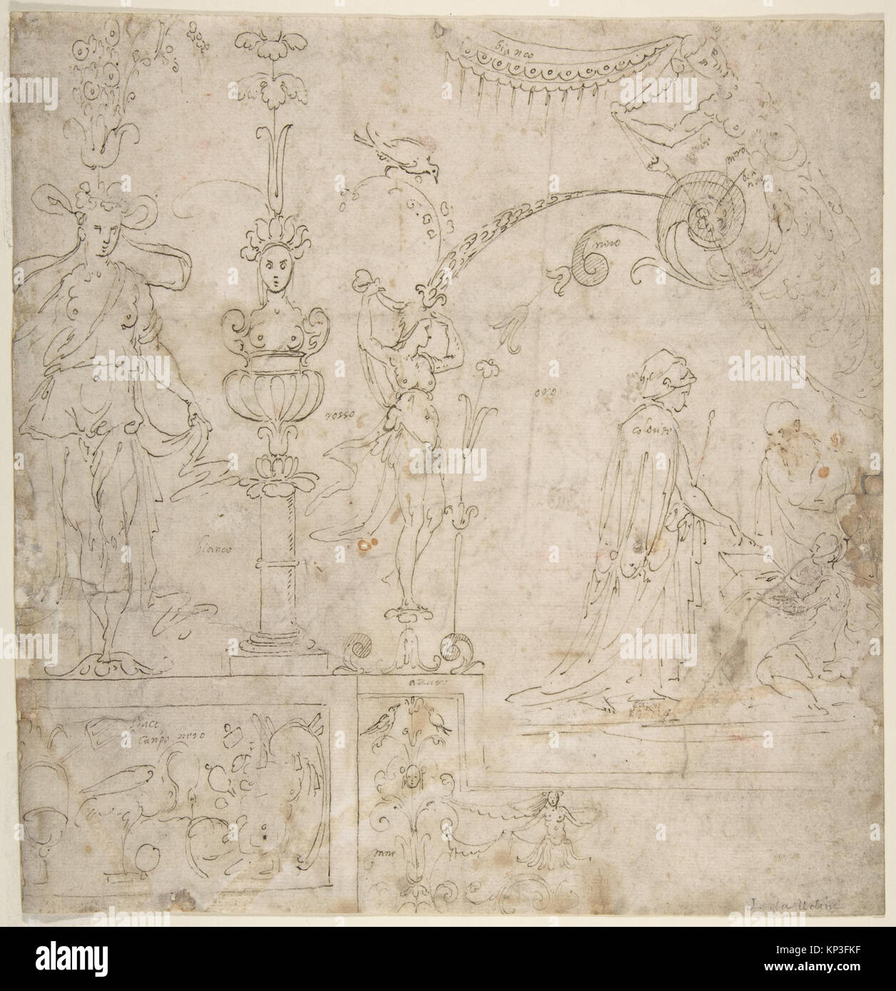 Design for a Grotesque Wall Decoration MET DP811055 346297 Stock Photo ...