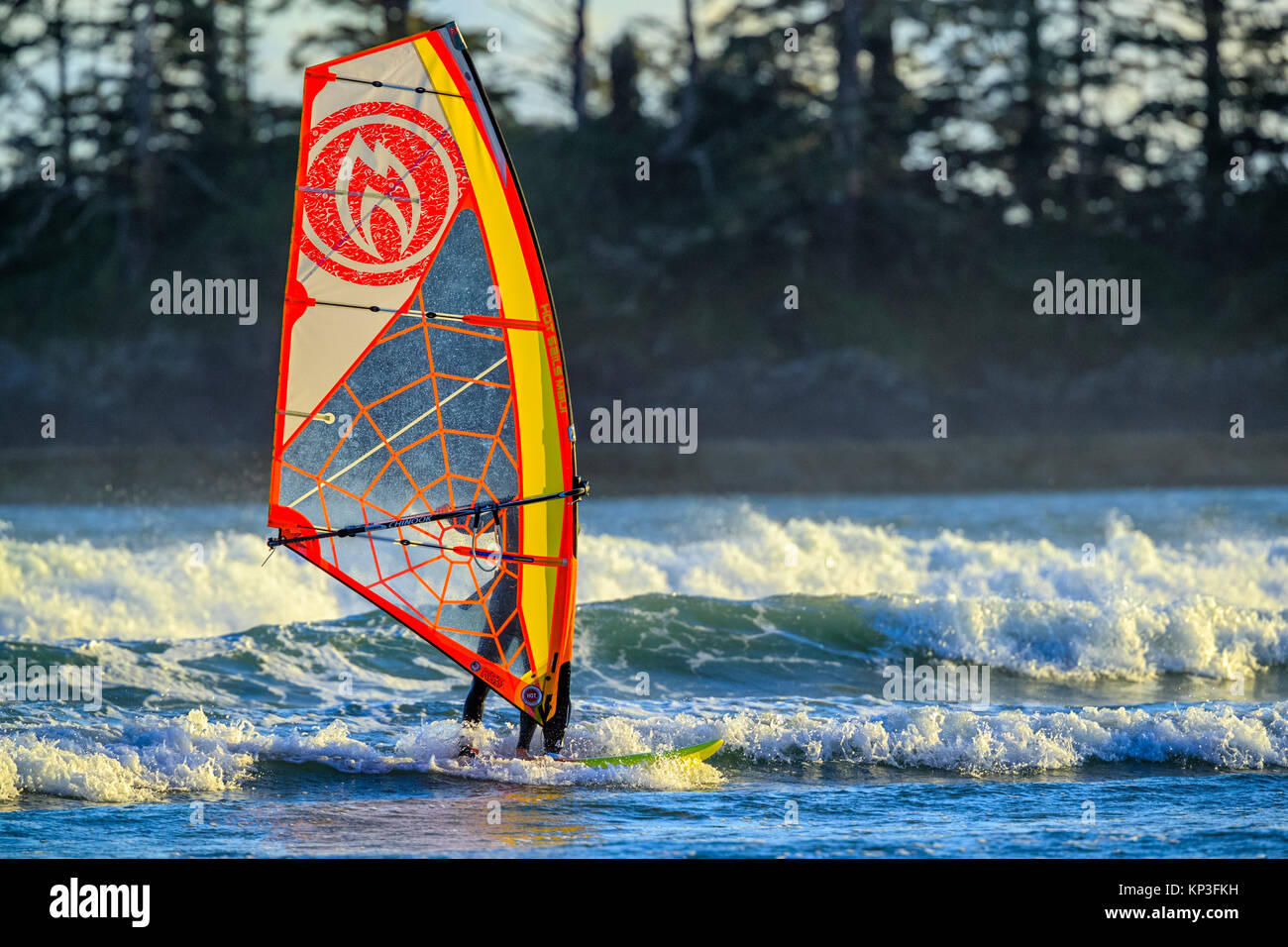 Wind Surfing off Vancouver Island, Canada Stock Photo - Alamy