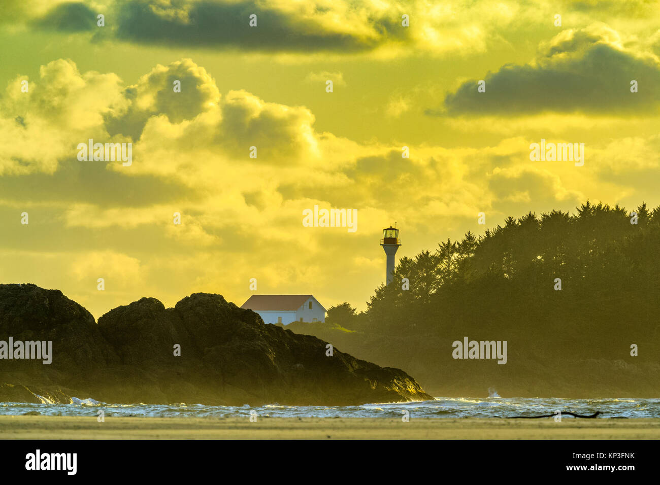 Light house in Pacific Rim National Park, Canada Stock Photo - Alamy