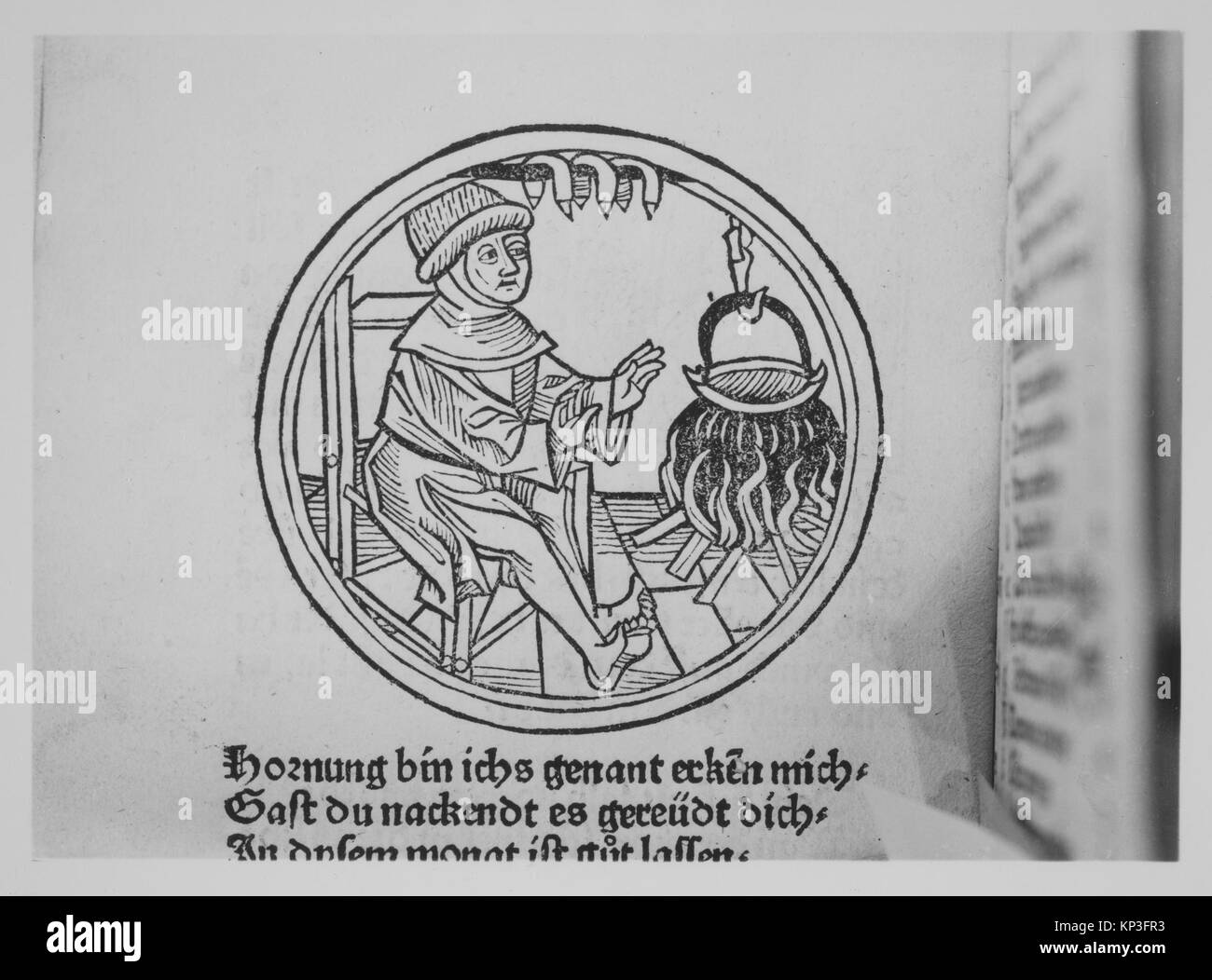 Almanac illustration Black and White Stock Photos & Images - Alamy