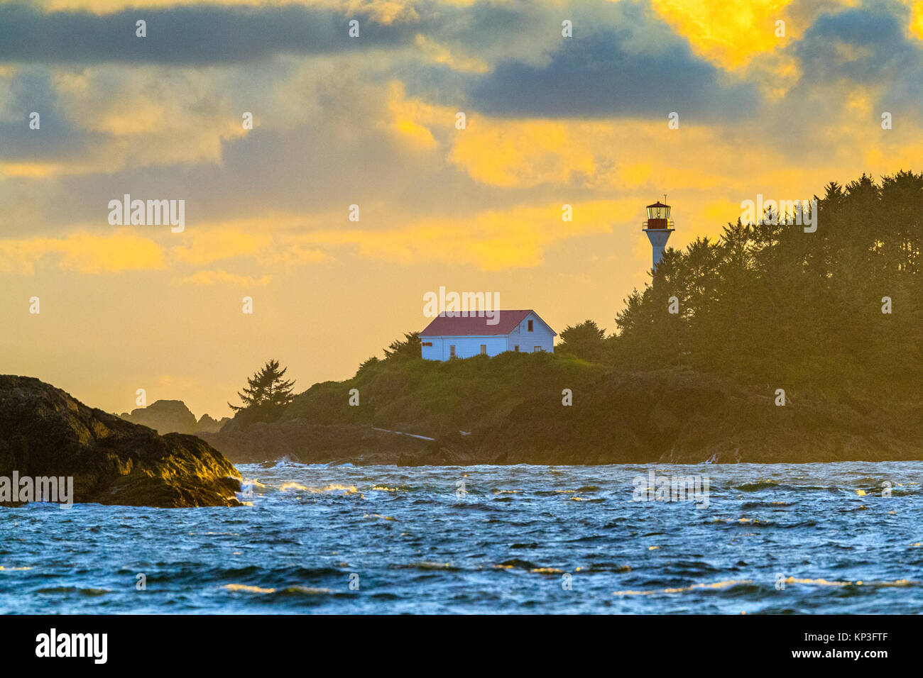 Light house in Pacific Rim National Park, Canada Stock Photo - Alamy