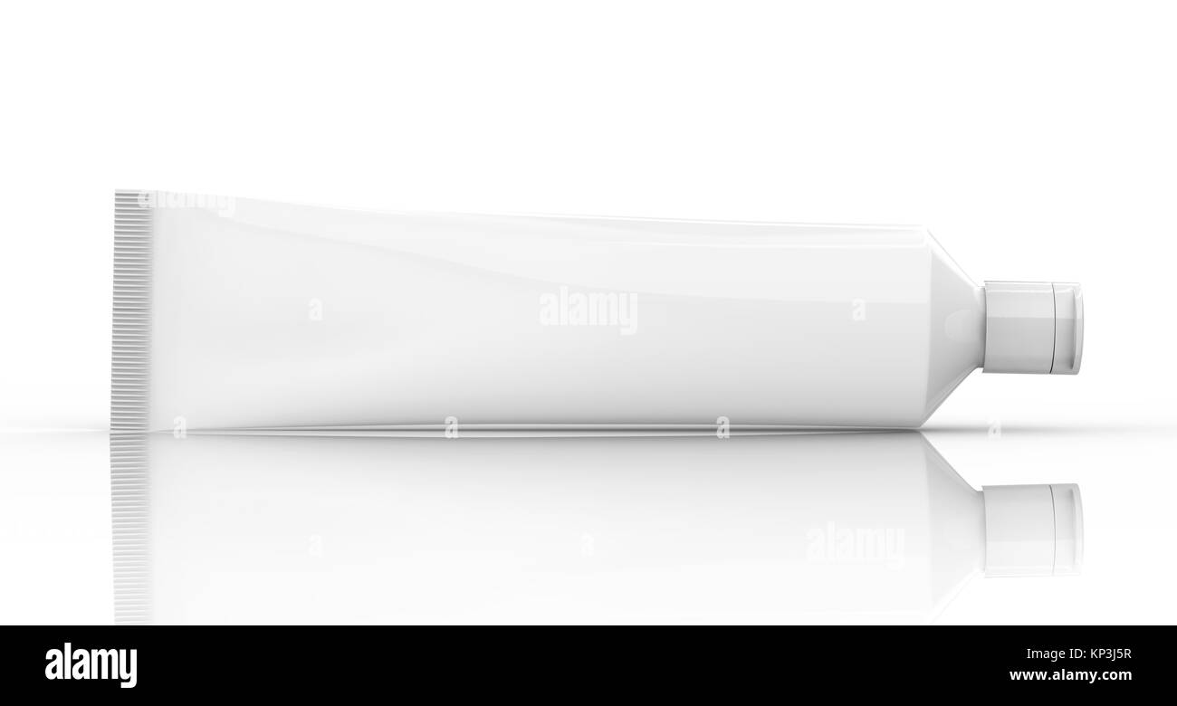 Toothpaste blank mockup, 3d render package design Stock Photo - Alamy