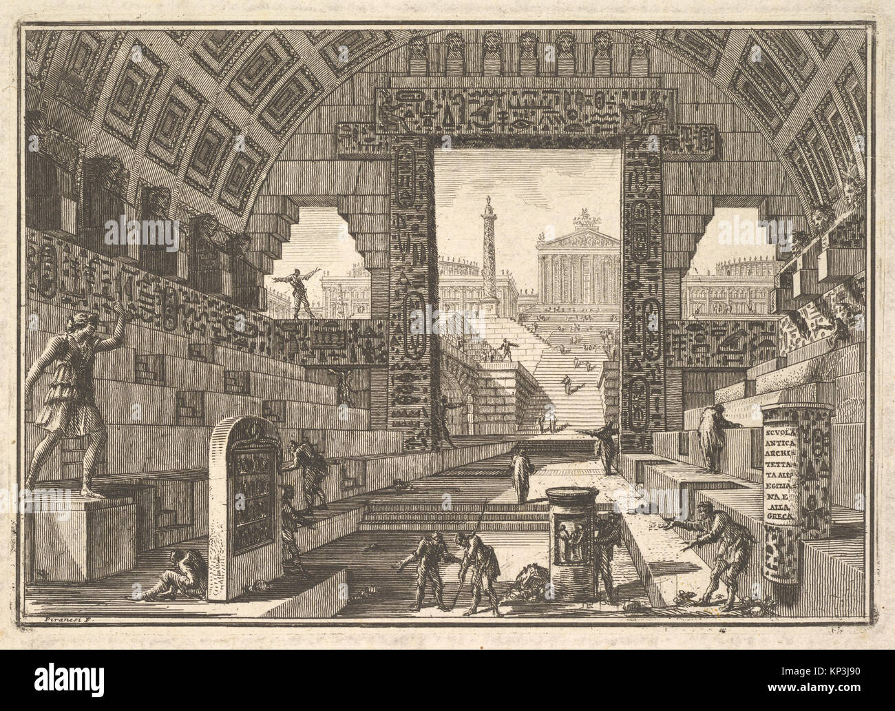 This illustration depicts an ancient school designed with architectural ...