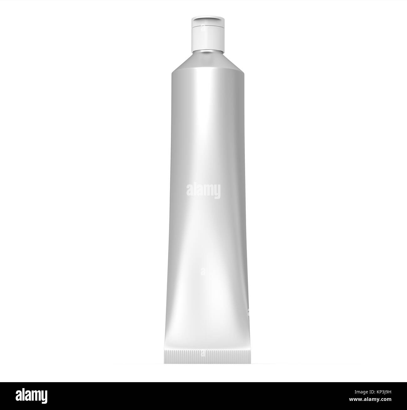 Toothpaste package mockup, blank silver tubes in 3d render Stock Photo ...