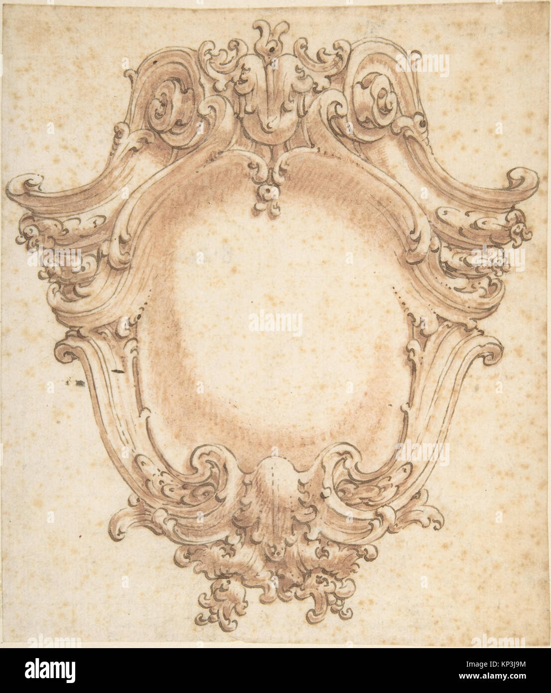 Ornamental cartouche depicting hi-res stock photography and images - Alamy