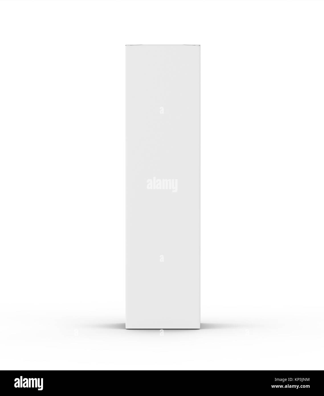Stand tall paper box mockup, blank package for design uses in 3d render ...