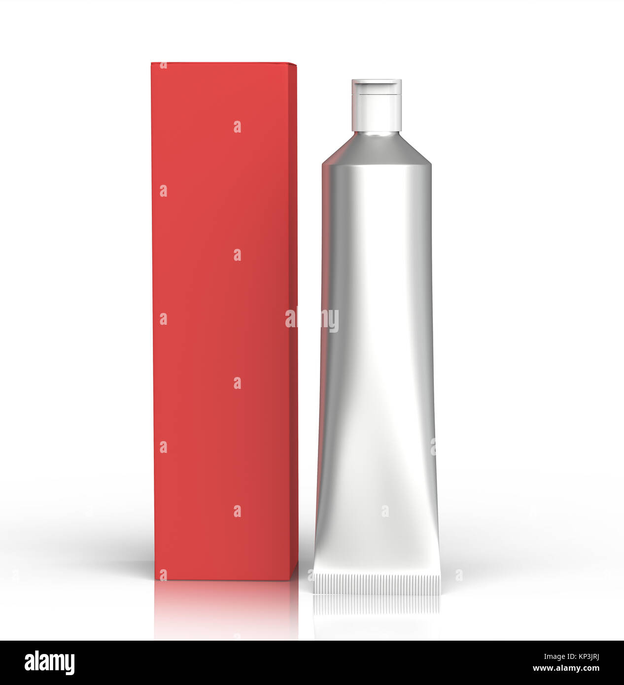 Blank toothpaste mockup, package template in 3d render Stock Photo - Alamy