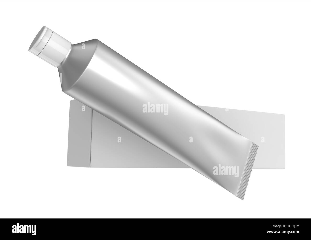 Blank toothpaste mockup, package template in 3d render Stock Photo - Alamy