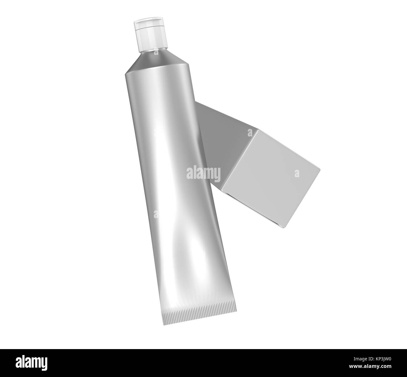 Blank toothpaste mockup, package template in 3d render Stock Photo - Alamy