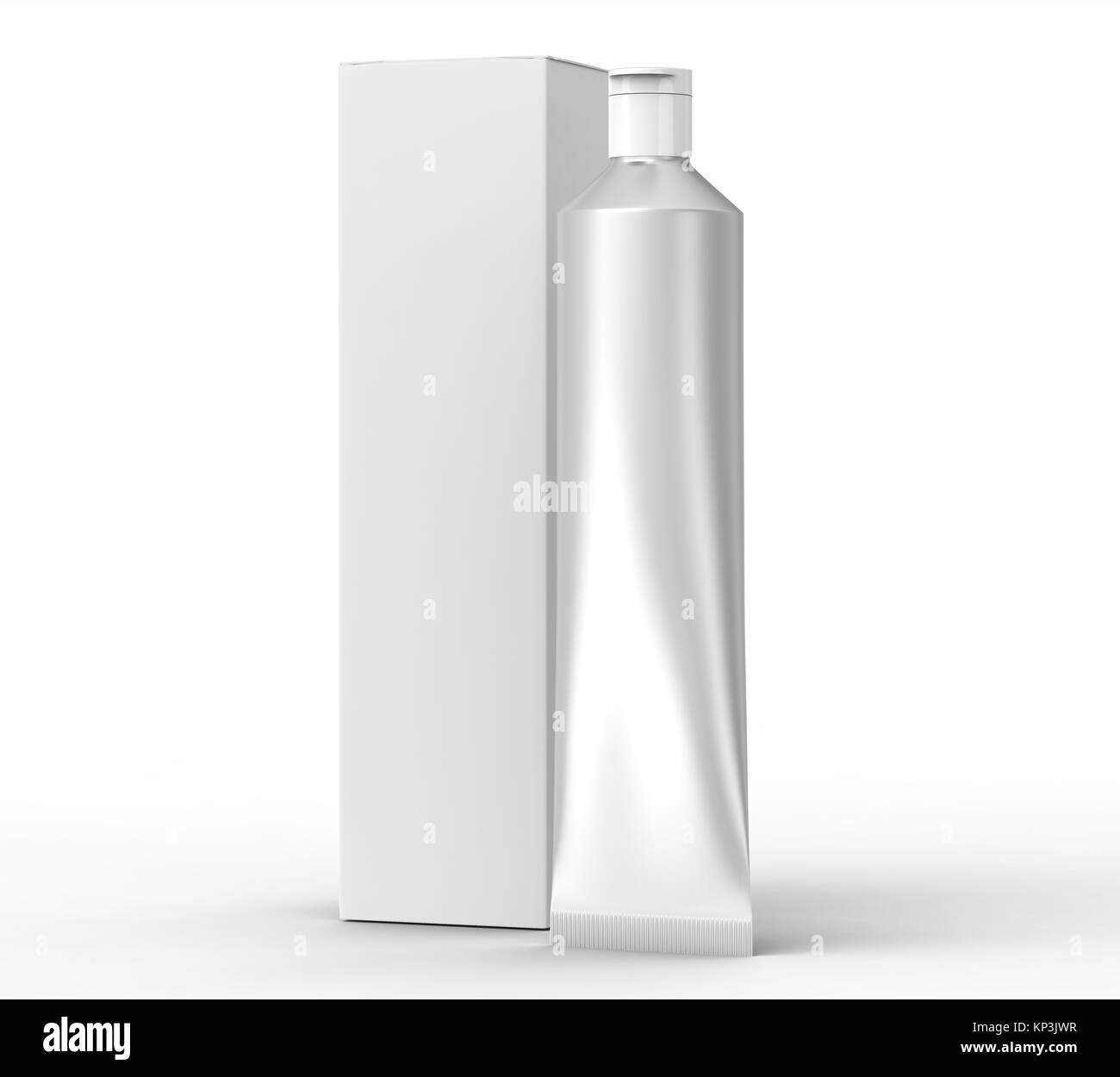 Blank toothpaste mockup, package template in 3d render Stock Photo - Alamy