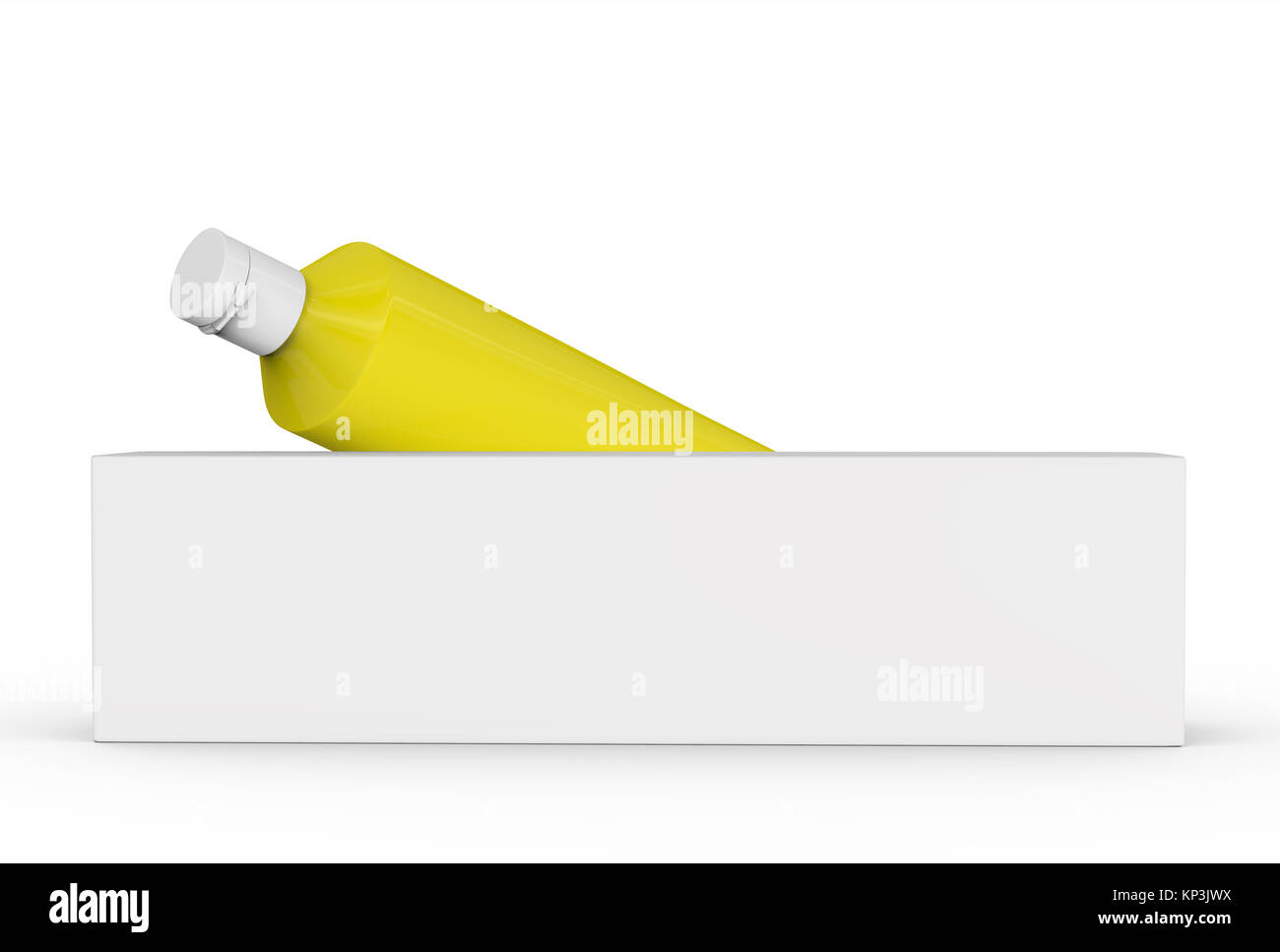 Blank toothpaste mockup, package template in 3d render Stock Photo - Alamy