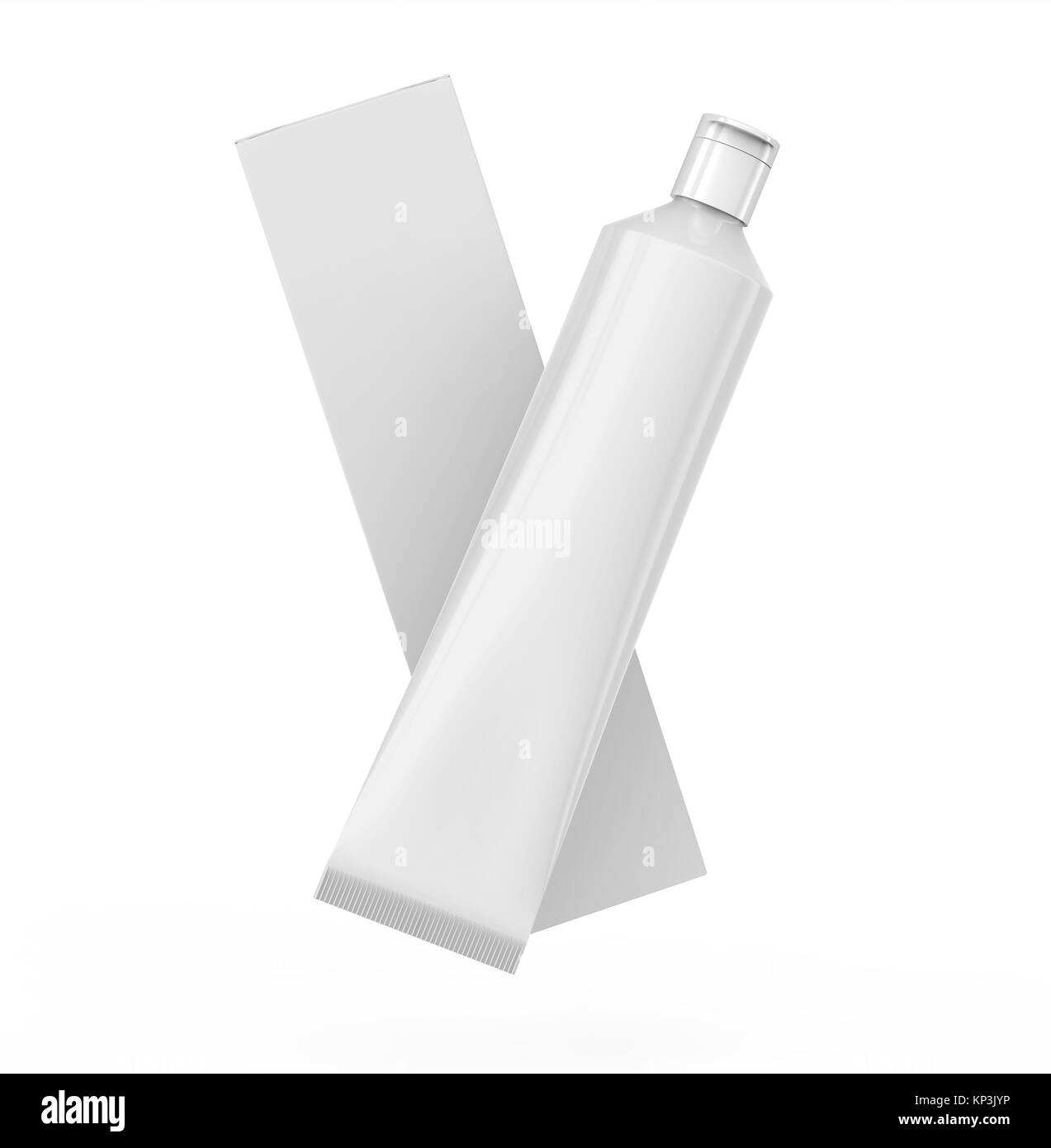 Blank toothpaste mockup, package template in 3d render Stock Photo - Alamy