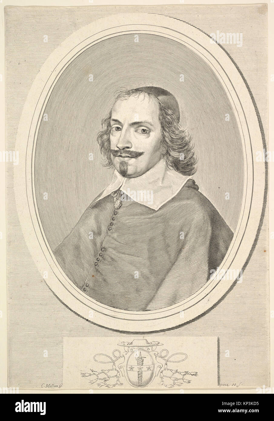 Portrait of Cardinal Jules Mazarin depicting the 17th-century French ...